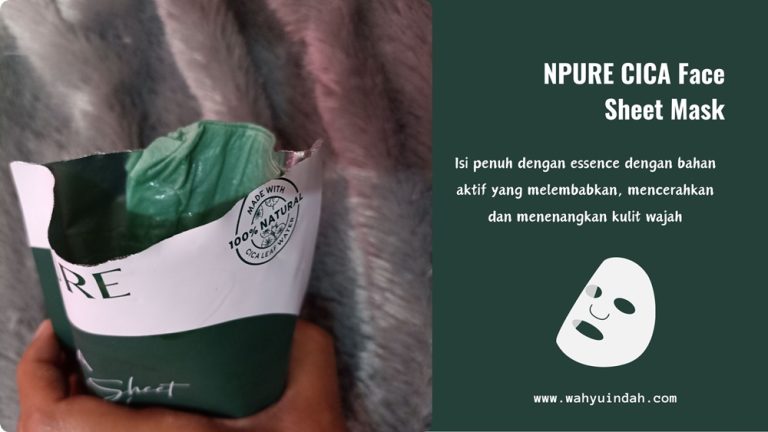 Review NPURE CICA Face Sheet Mask